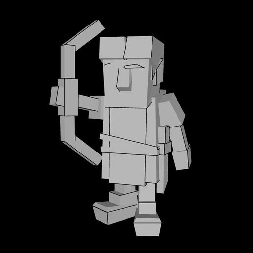 🎲 Low-poly Elves, Set 1・ STL File for 3D printing・Cults