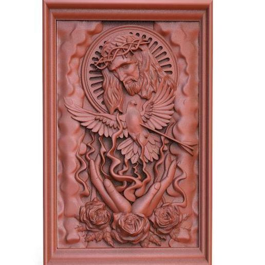 STL file Jesus Christ CNC 2 ️ ・Design to download and 3D print・Cults