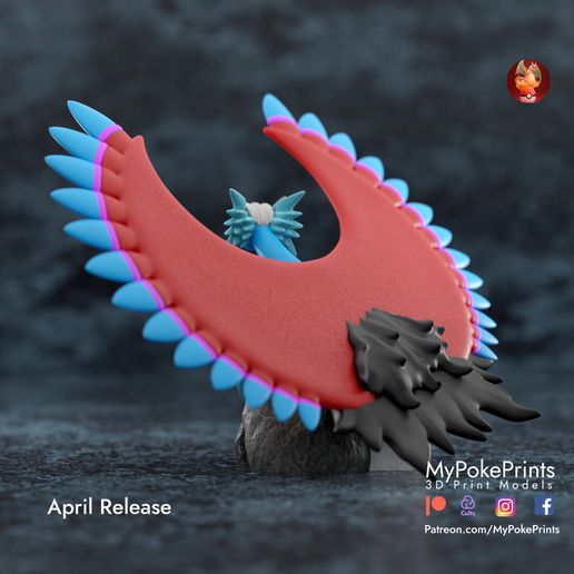 🌙 Roaring Moon - presupported Paradox figure・ 3D File for ・Cults