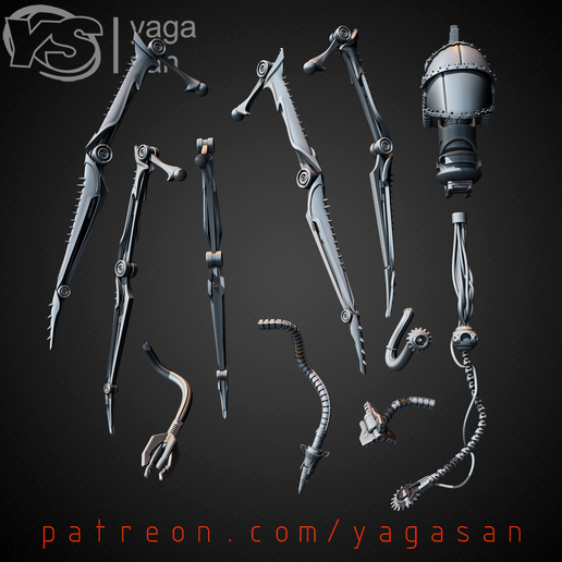 🎲 Darhrax (dark mech stalker)・ 3D File for 3D printing・Cults