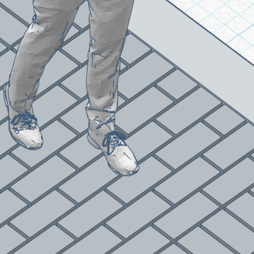 STL file Sidewalk 4 (edge) 1:64 scale 🚶 ・3D printable design to ...