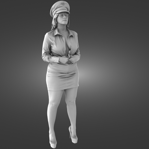 🫦 SFW Sexy train conductor・ STL File for 3D printing・Cults
