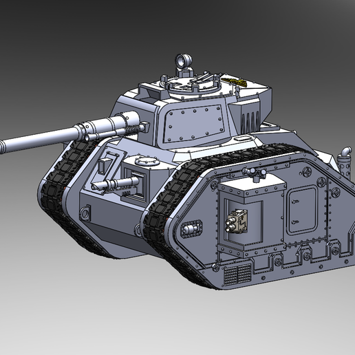🪖 battle tank lemon rush full rc plus variants 1/18 escale・ STL File ...