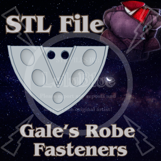 🪄 Gale's Robe Fastener - Baldur's Gate 3・ STL File for 3D printing・Cults