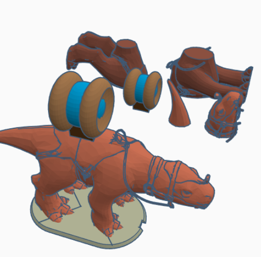 ⭐ Fambaa (version 2, star wars legion scale)・Free STL File for ・Cults