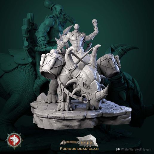 😵 'Furious Dead Clan' October 2022 release 24 STL's miniatures pre ...