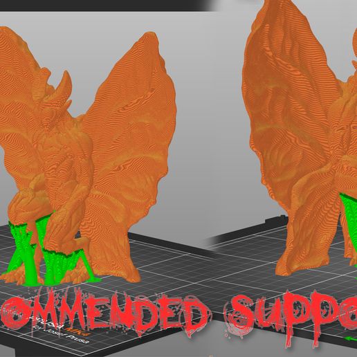 🗿 Mothman - Desk Statue - Fabled Creatures 03・ STL File for 3D printing ...