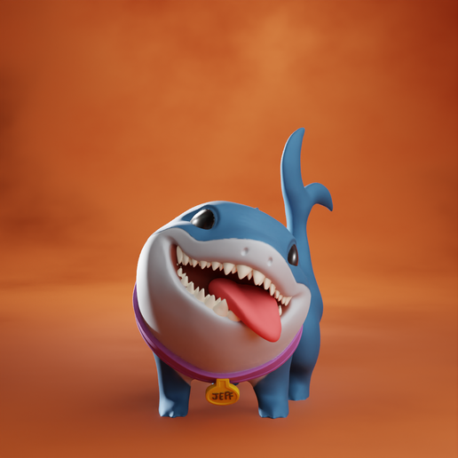 STL file JEFF THE LAND SHARK | FANART 🦈 ・3D print model to download・Cults
