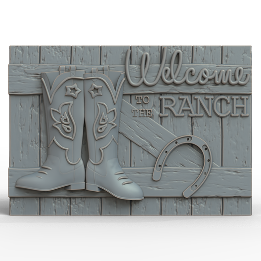 📁 3D Model STL File for CNC Router Laser & 3D Printer 1907. WESTERN ...