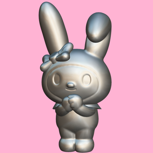 Archivo STL My Melody Figure 3D printable 🐇 (OBJ)・Modelo para descargar ...