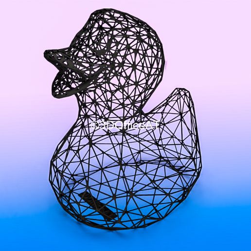 🎨 Wire Art Duck - 3DOfficeAT - Pre - Supported・Free STL File for 3D ...