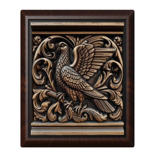 3D file Pigeon animal wall art relief wall decor 🎨 ・Model to download ...