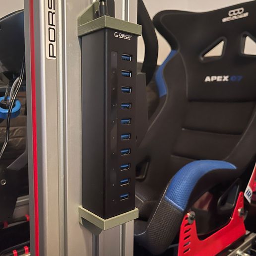 💾 Brackets for Sim Racing USB Hub ORICO 4/7/10・ STL File for 3D ...