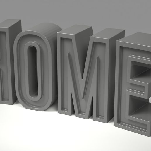 STL file Home Ornamental Letters 🆓 (OBJ and 3MF)・3D printer design to ...