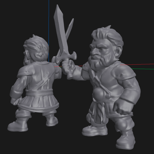 STL file Viking minifigure dwarf 🫡 ・3D printer model to download・Cults