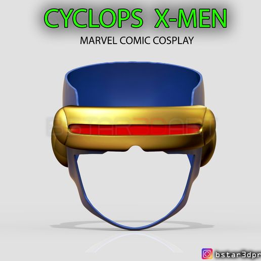 🪖 Cyclops X-Men Helmet - Marvel Comic cosplay 3D print model・ STL File ...