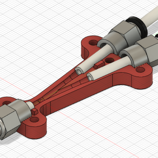 🔧 Bowden Tube Y-Splitter・Free 3D File for ・Cults