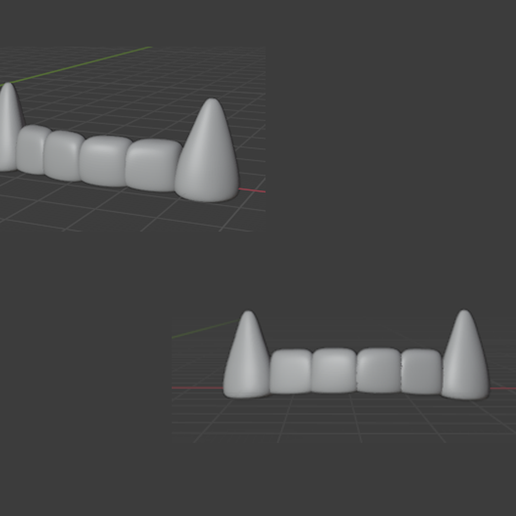 🤘 3D Printable Horns + Teeth・ STL File for 3D printing・Cults