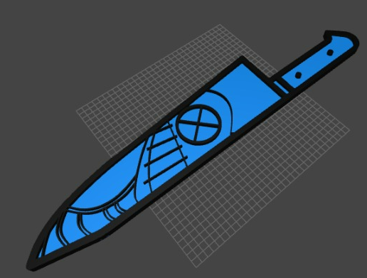 STL file Hazbin hotel knife Lute 🏨 ・Model to download and 3D print・Cults