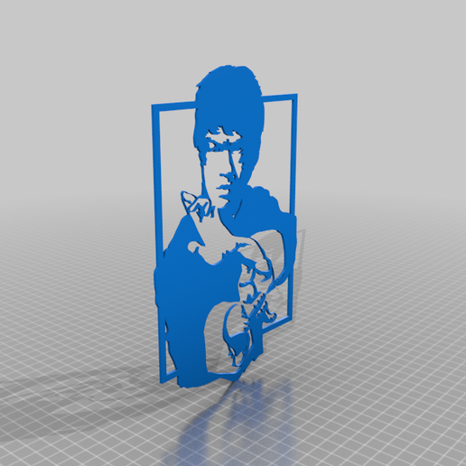 🖼️ Bruce Lee・Free STL File for 3D printing and CNC machining - Laser ...