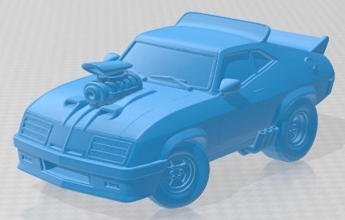 🚙 Ford Falcon V8 Interceptor Cartoon Toy Printable Car・ 3D File for 3D ...