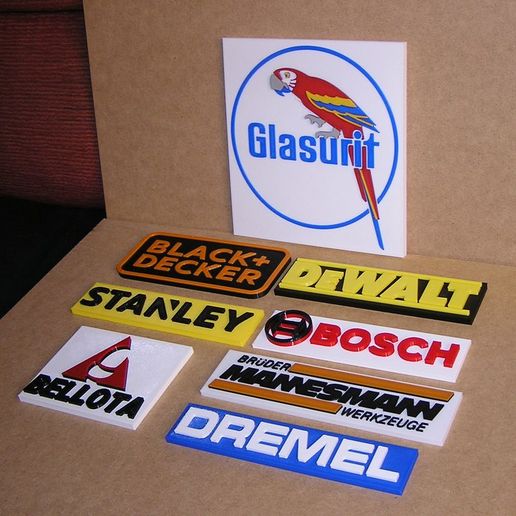 👾 8 logos marques d'outils, glasurit, stanley, dewalt, bosch, bellota ...