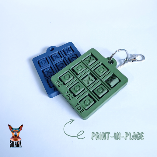🚸 TIC TAC TOE (PRINT IN PLACE)・Free STL File for 3D printing・Cults