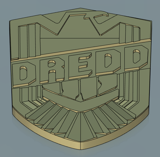 🧑‍⚖️ Judge Dredd badge・Free STL File for 3D printing・Cults