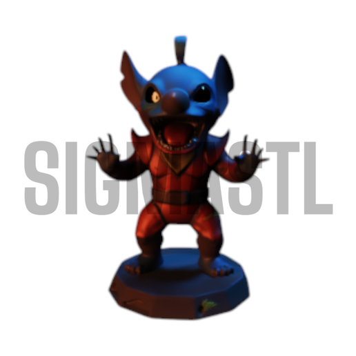 🖨️ Evil Stitch 3D Printer Model - STL File - Lilo & Stitch Villain ...