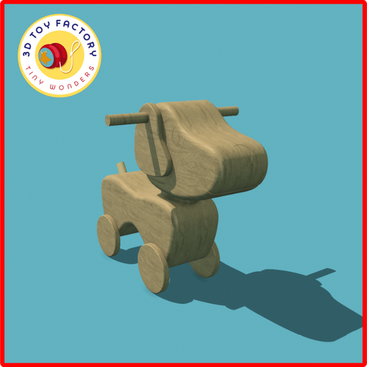 Free STL file Wooden Toy Dog 🪵 ・3D print design to download・Cults