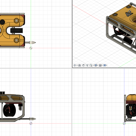 🗝️ ROV Falcon Seaeye・Archivo STL para Impresión 3D・Cults