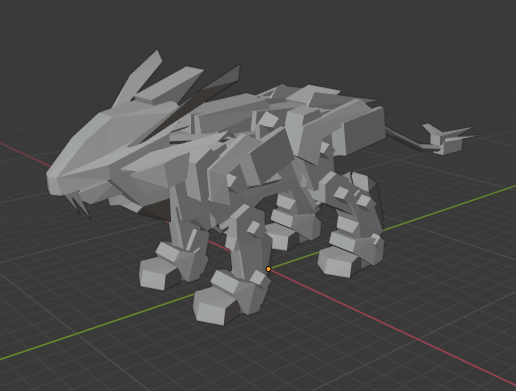 🧸 Zoids Low Poly - Blade Liger・ STL File for 3D printing・Cults