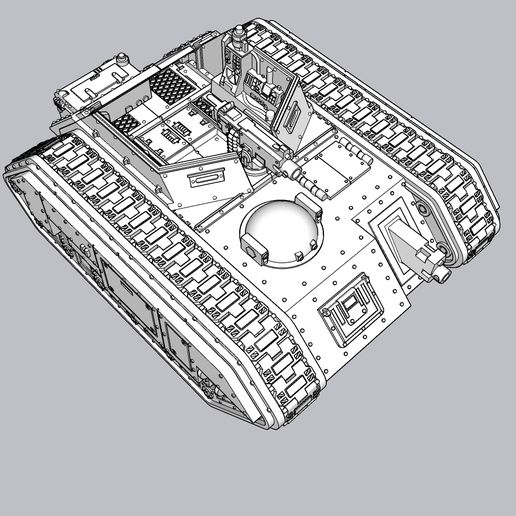 👴 OLD GUARD SCOUT/COMMAND TANK・ 3D File for 3D printing・Cults