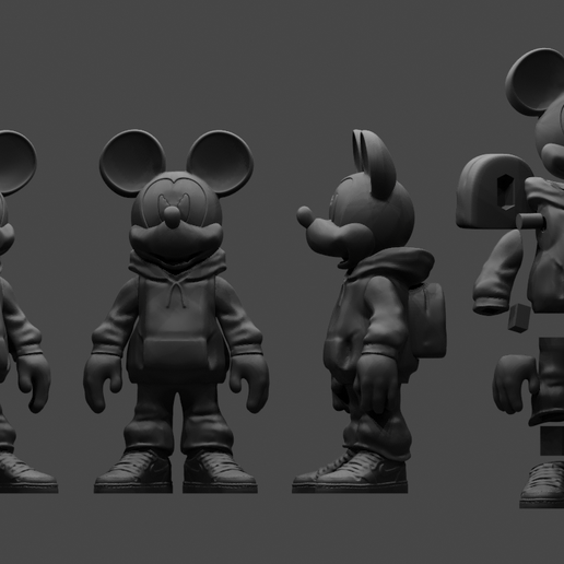 🐁 Urban Mickey Mouse・ STL File for 3D printing・Cults