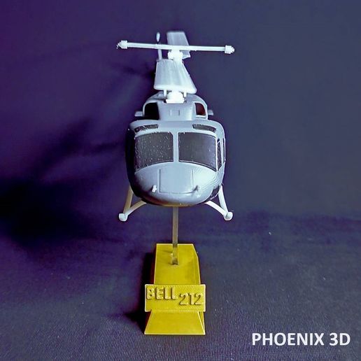 🔔 Bell 212 helicopter model・ 3D File for 3D printing・Cults