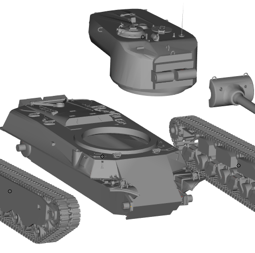 🪖 M6A2E1 American VIII heavy tank・ STL File for ・Cults