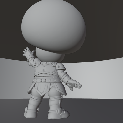 🍄 Toad in Battle Suit・ STL File for 3D printing・Cults