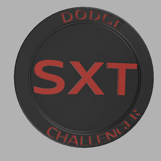 🚗 SXT logo for Dodge Charger Challenger・ STL File for 3D printing・Cults