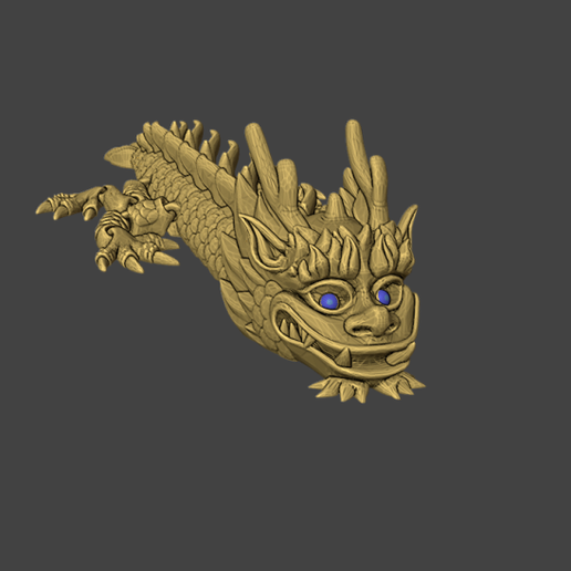 3D print Flexi Print-in-Place Imperial Dragon • made with ender 3 pro ... 3D print Flexi Print-in-Place Imperial Dragon • made with ender 3 pro ...