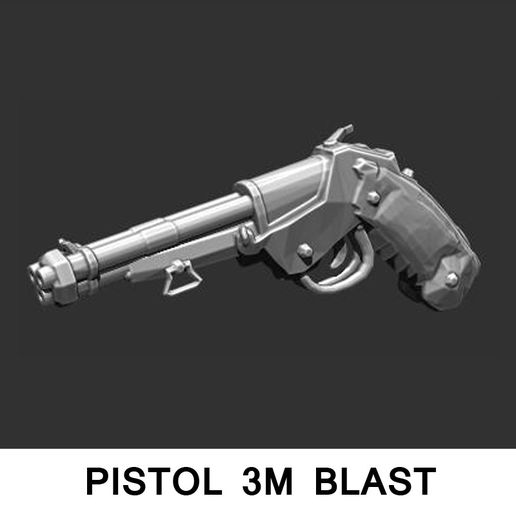 🔫 TOYS FIGURE PROP WEAPON PISTOL 3M BLASH・ STL File for 3D printing・Cults