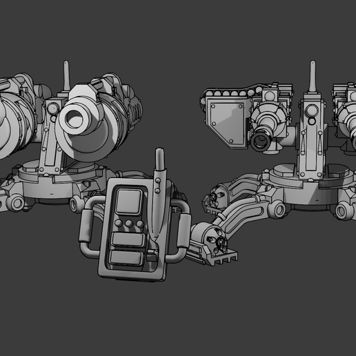 STL file Sentry turrets for gang war 🦸 ・3D print design to download・Cults