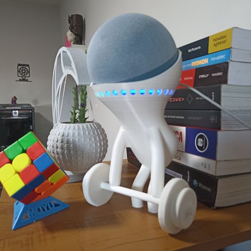 STL file Gym Alexa Fun Stand for Echo Dot 4 & 5 🎵 ・3D printer model to ...