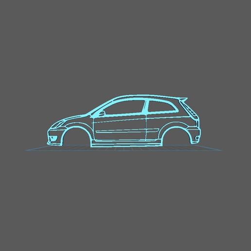 🚙 Ford - Fiesta ST 150 2005・ STL File for 3D printing・Cults