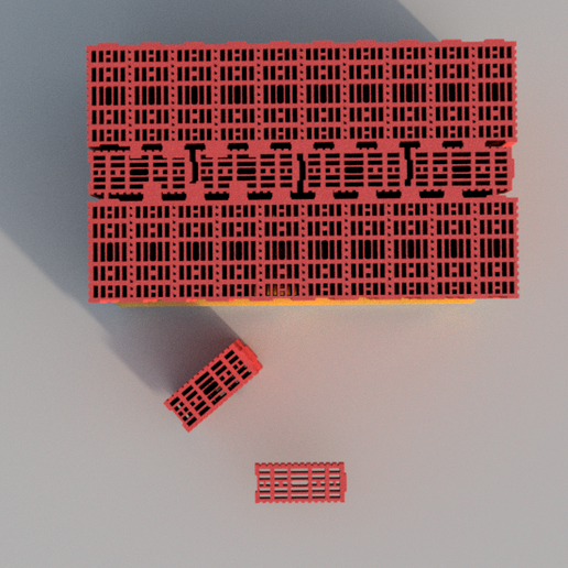 🚧 1/14 CONSTRUCTION BRICK AND STACK OF BRICKS - TYPE 2・ OBJ File for 3D ...