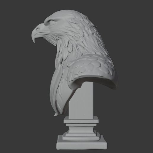 🦅 Eagle Head Bust 3D STL Printable - Bust 3D Model STL・ STL File for 3D ...