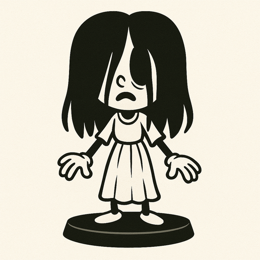 🎃 Figure of Samara Morgan・ STL File for 3D printing・Cults