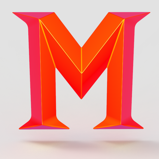 m logo 3d maker