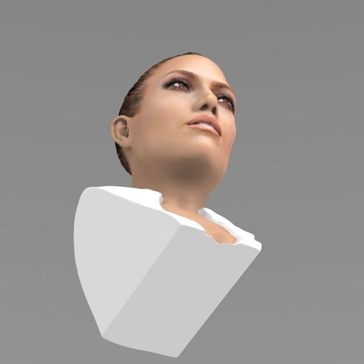 👤 Jennifer Lopez bust for full color 3D printing・ 3D File for 3D printing・Cults