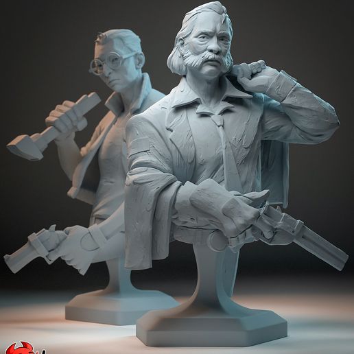 👥 Busts of Harry and Kim・ STL File for 3D printing・Cults