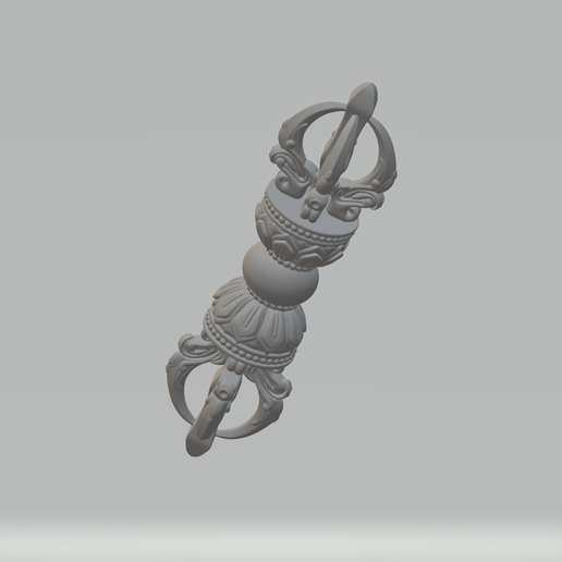 🧘 A Tibetan Vajra Dorje 3D print model・ STL File for 3D printing・Cults
